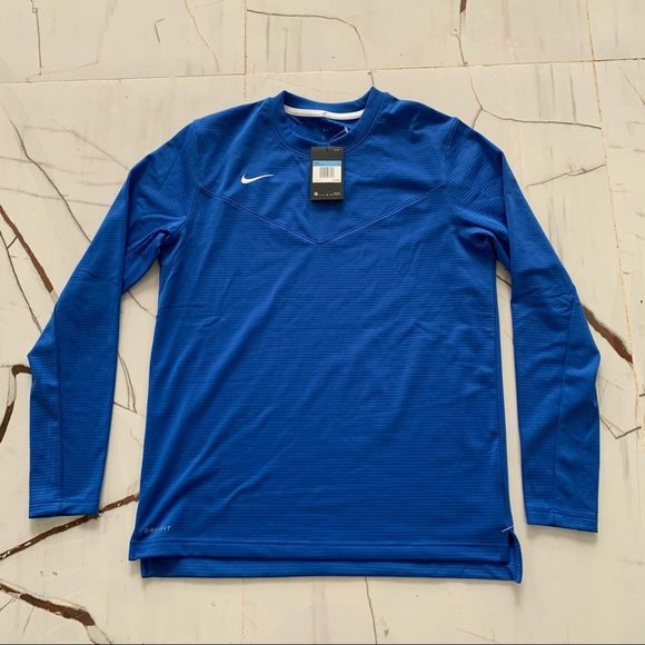 Nike | Shirts | Nike Men Dri Fit Sideline Gear Uv Crew Top Ls Shirt ...